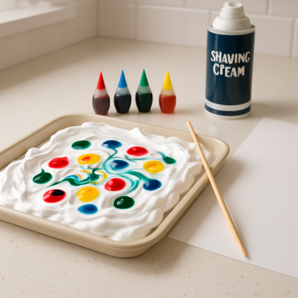 Paper Marbling with Shaving Cream: A Step‑By‑Step Creative Guide