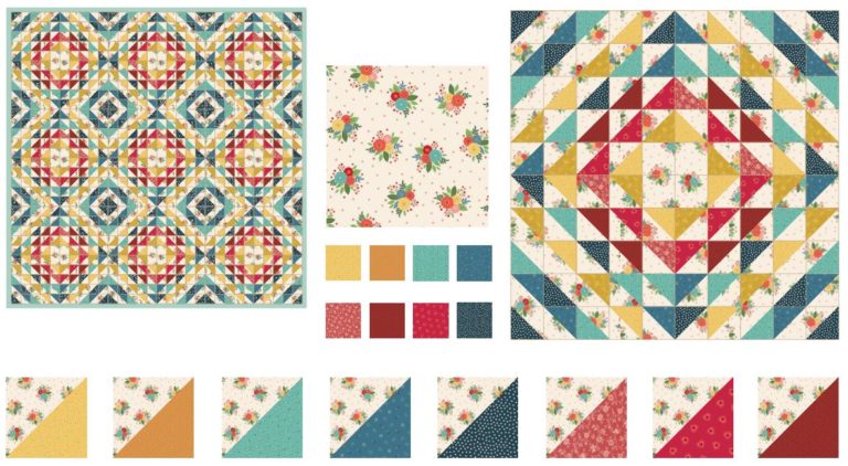 3 Half Square Triangle Quilts - Free Pattern